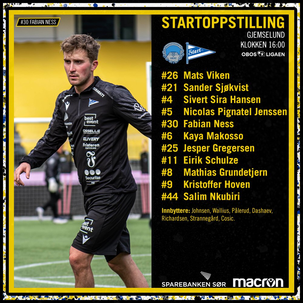 Her er mannskapet som starter på Gjemselund / Start